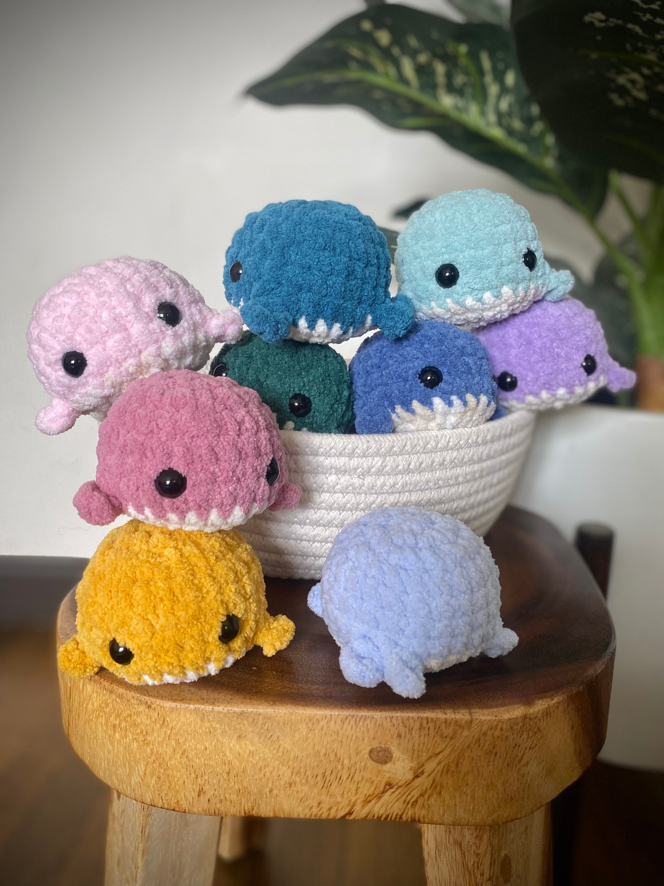 Crochet Mini Whale Stuffed Plush - Etsy