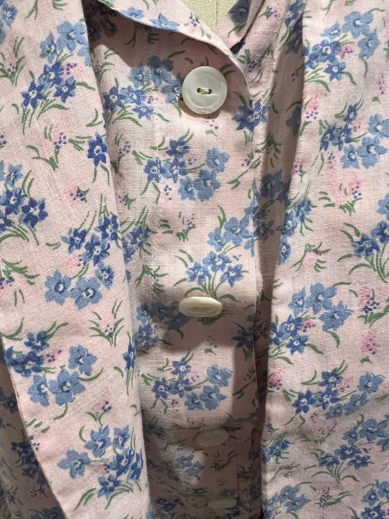 1950s Floral Cotton Two-piece Dress With Bolero & Belt - Etsy