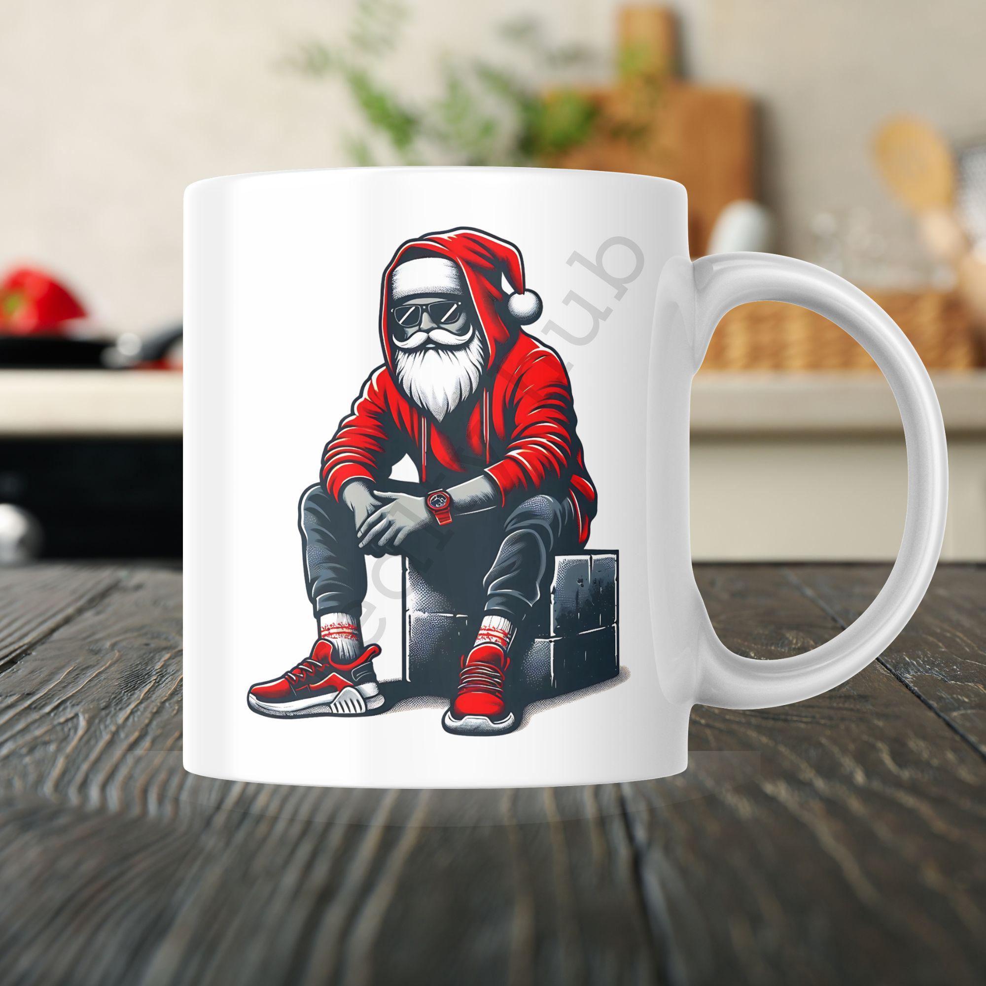 Thug Santa Clipart PNG, Gangster Santa Christmas Sublimation, Hip Hop ...