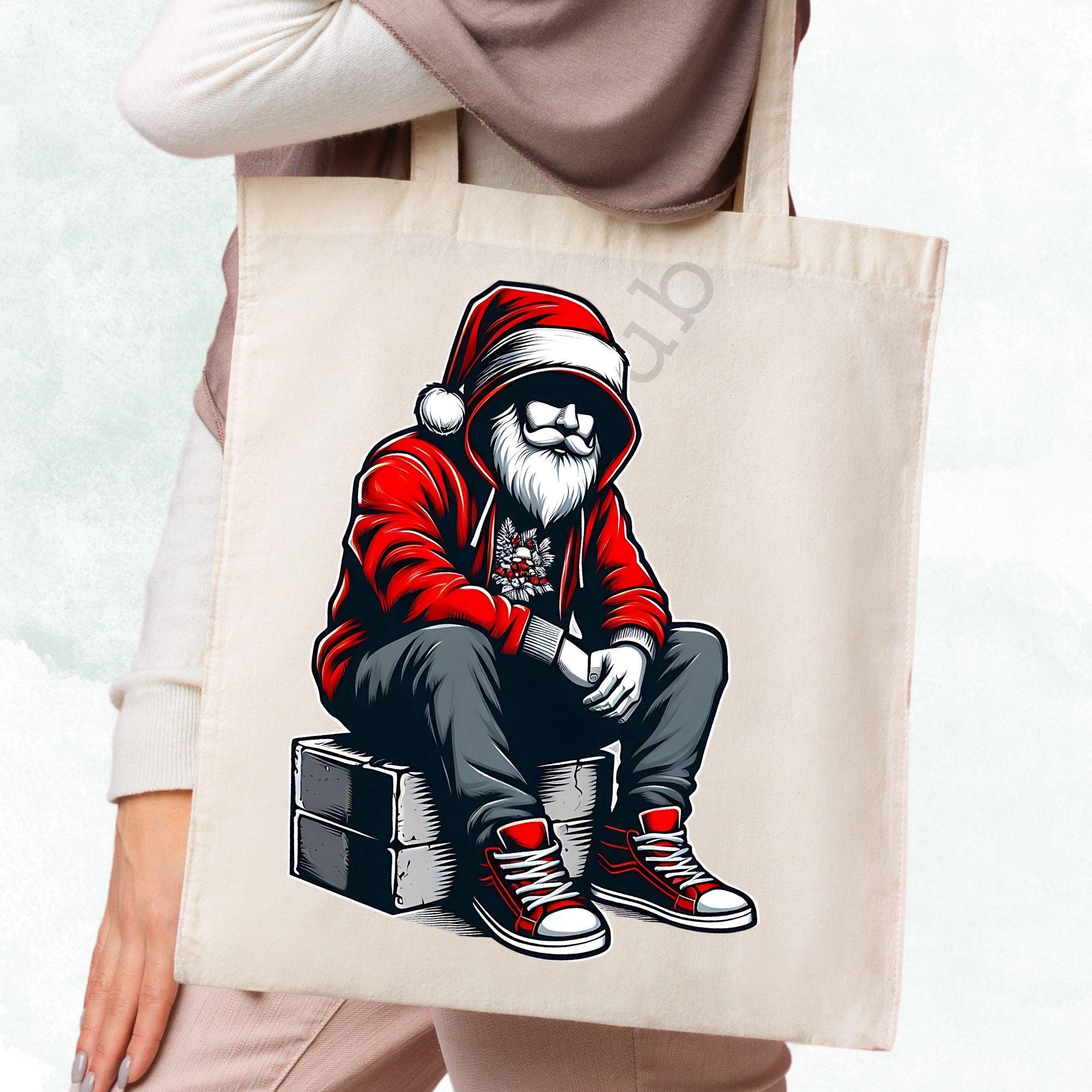 Thug Santa Clipart PNG, Gangster Santa Christmas Sublimation, Hip Hop ...