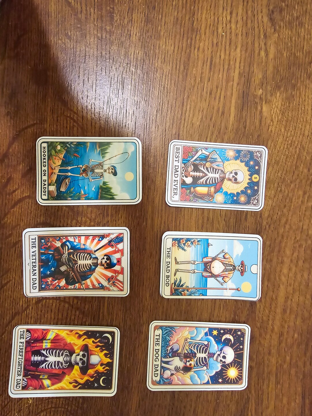 Fathers Day Skeleton Tarot Cards - Etsy