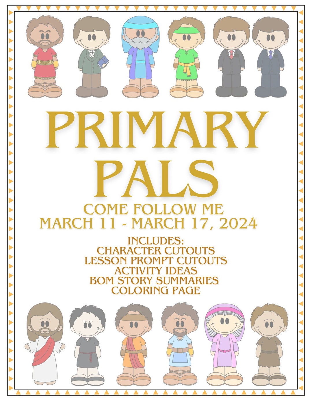 Come Follow Me for Kids Storyboard Characters, March 11-17, Teaching ...