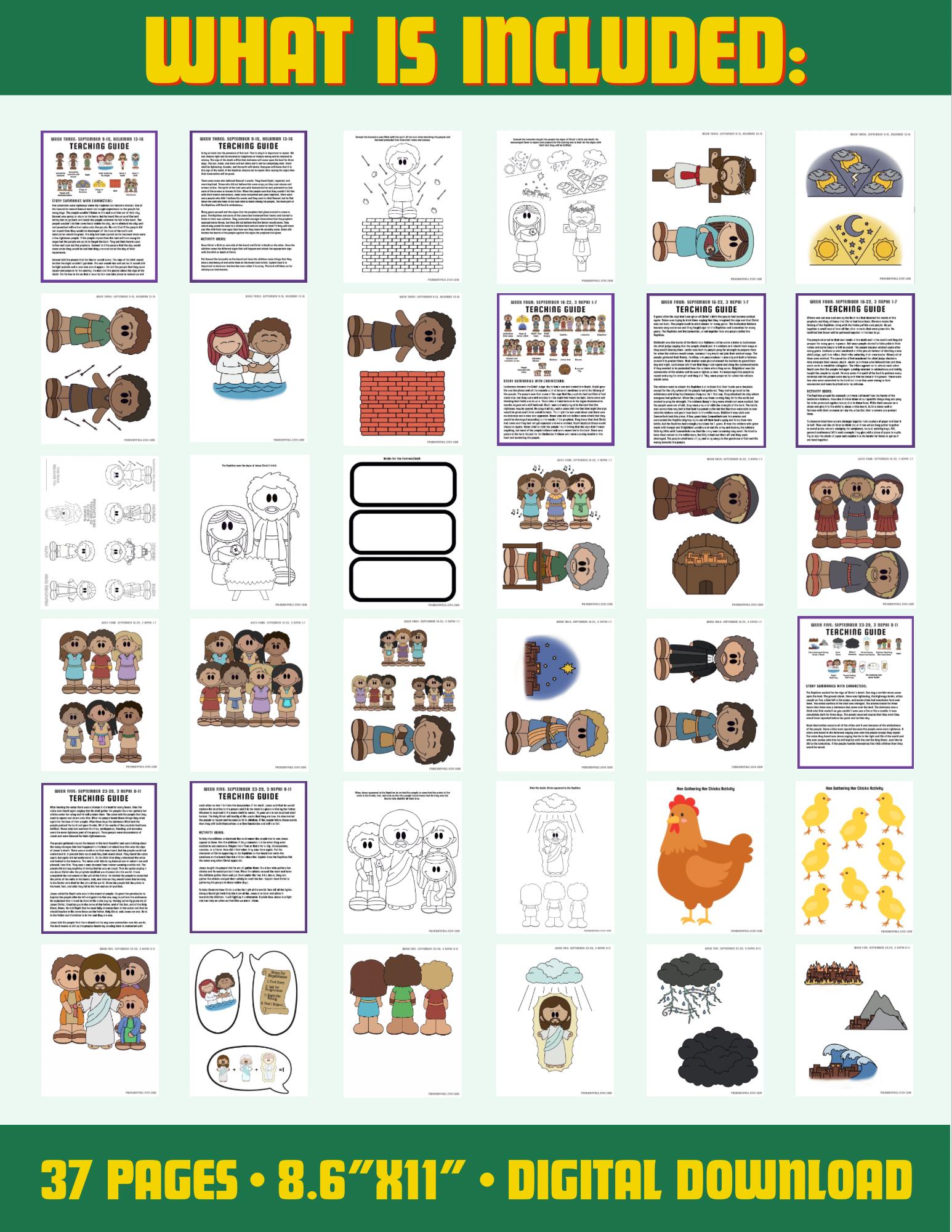 Book of Mormon Storyboard Kit September 2024 Week 3-5 | Primary & FHE ...