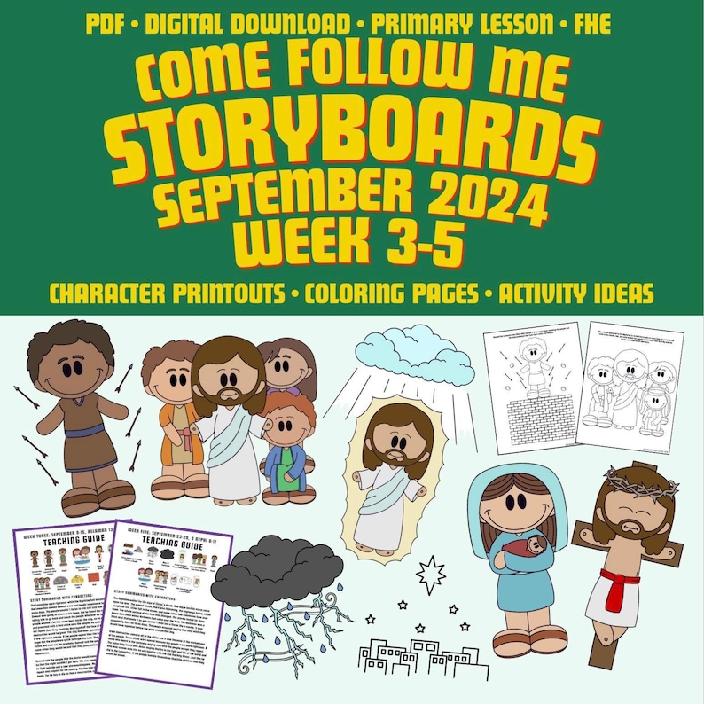 Book of Mormon Storyboard Kit September 2024 Week 3-5 | Primary & FHE ...