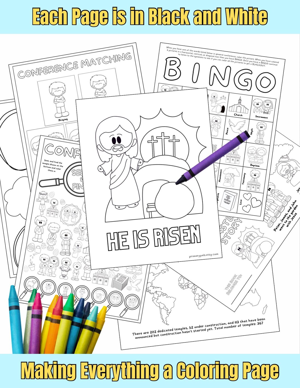 General Conference Acitivity Packet for Littles | April 2025 | Digital ...