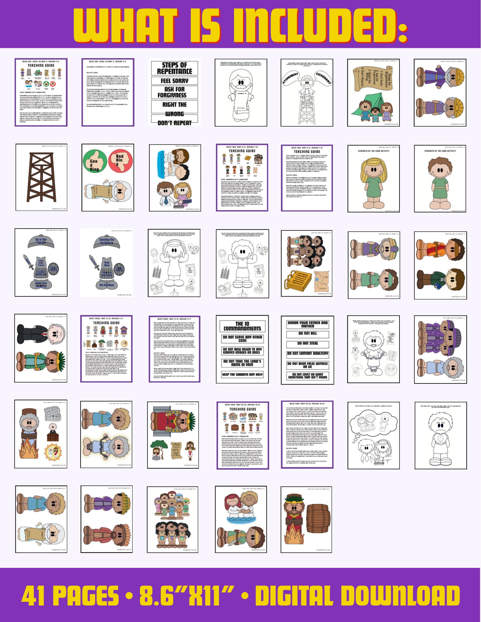 Book of Mormon Storyboard Kit May 2024 | Primary & FHE Lessons | Come ...