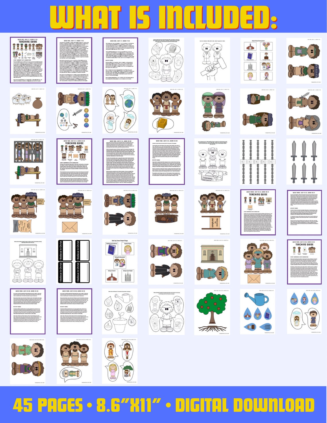 Book of Mormon Storyboard Kit July 2024 | Primary & FHE Lessons | Come ...