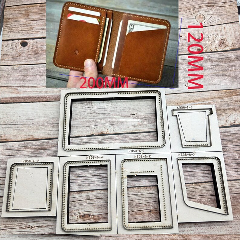 DIY Leather Processing Wallet Die Cutting Mould Mobile Punch Set ...