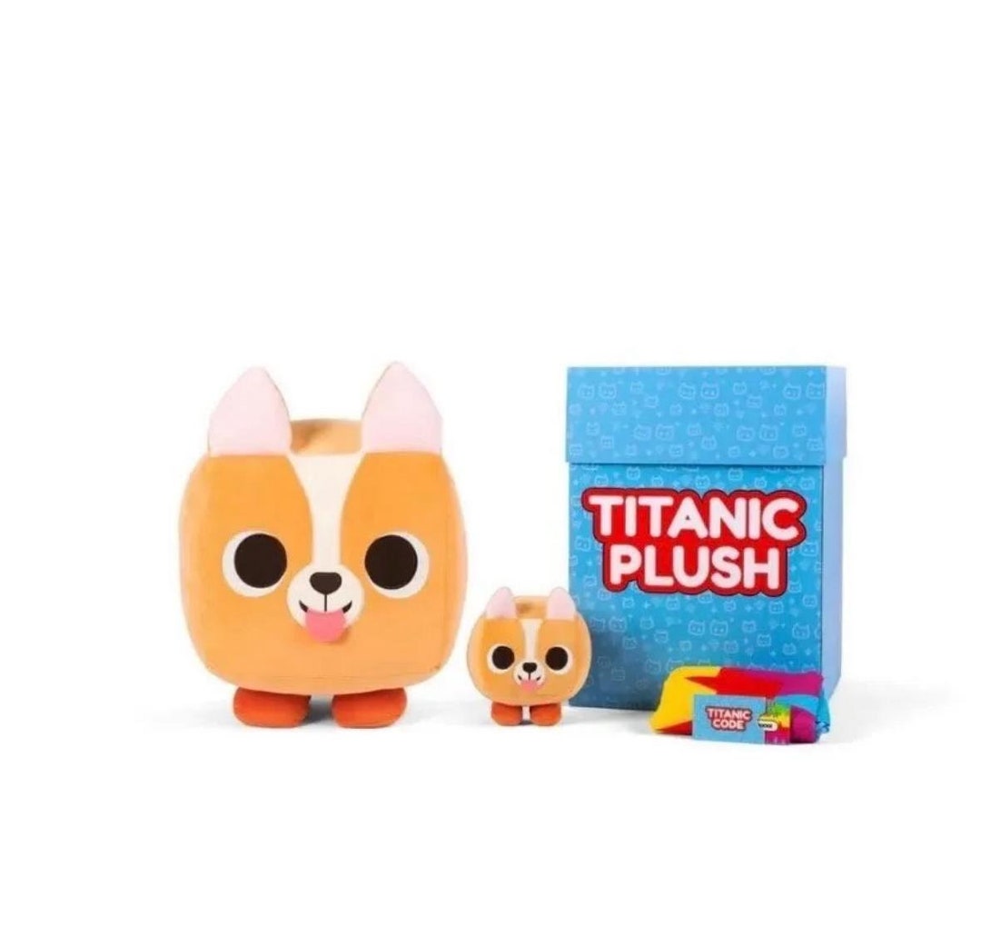 Titanic Corgi Plush & DLC Code Big Games Pet Simulator IN HAND - Etsy