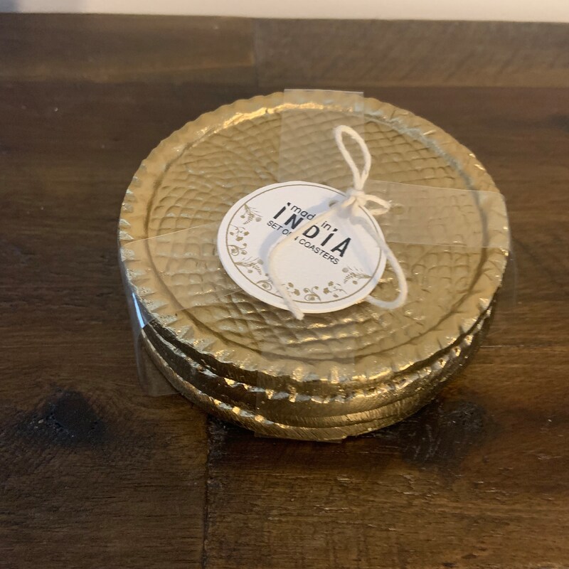 Gold Coasters - Etsy