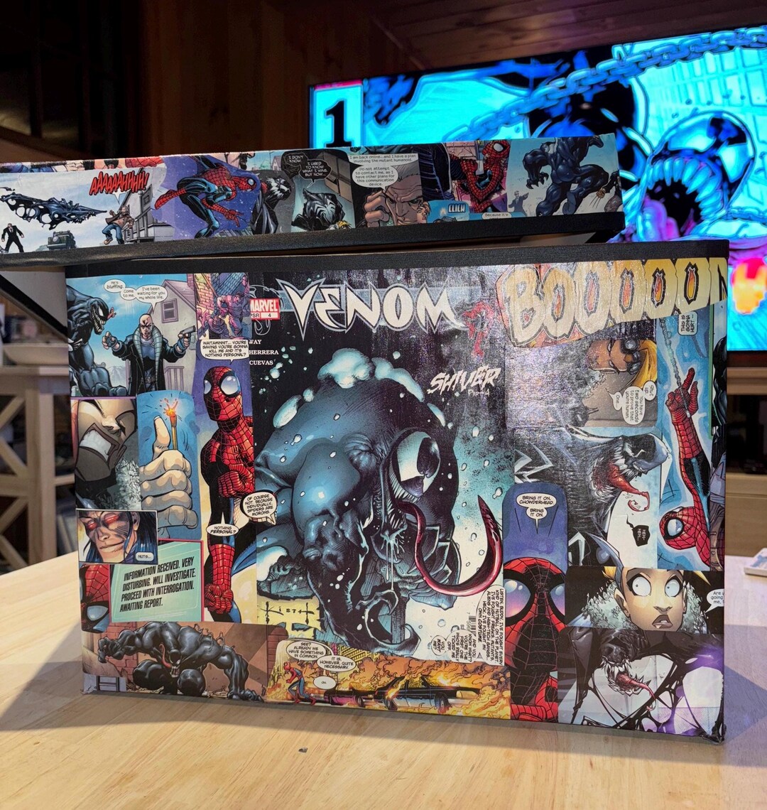 Early 2000’s: Venom X Spiderman BCW Comic Box | Real Comic Clippings - Etsy