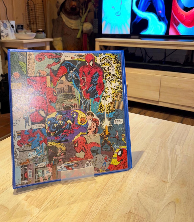 90s Spiderman Binder Real Comic Clippings Heavy Duty 1in - Etsy