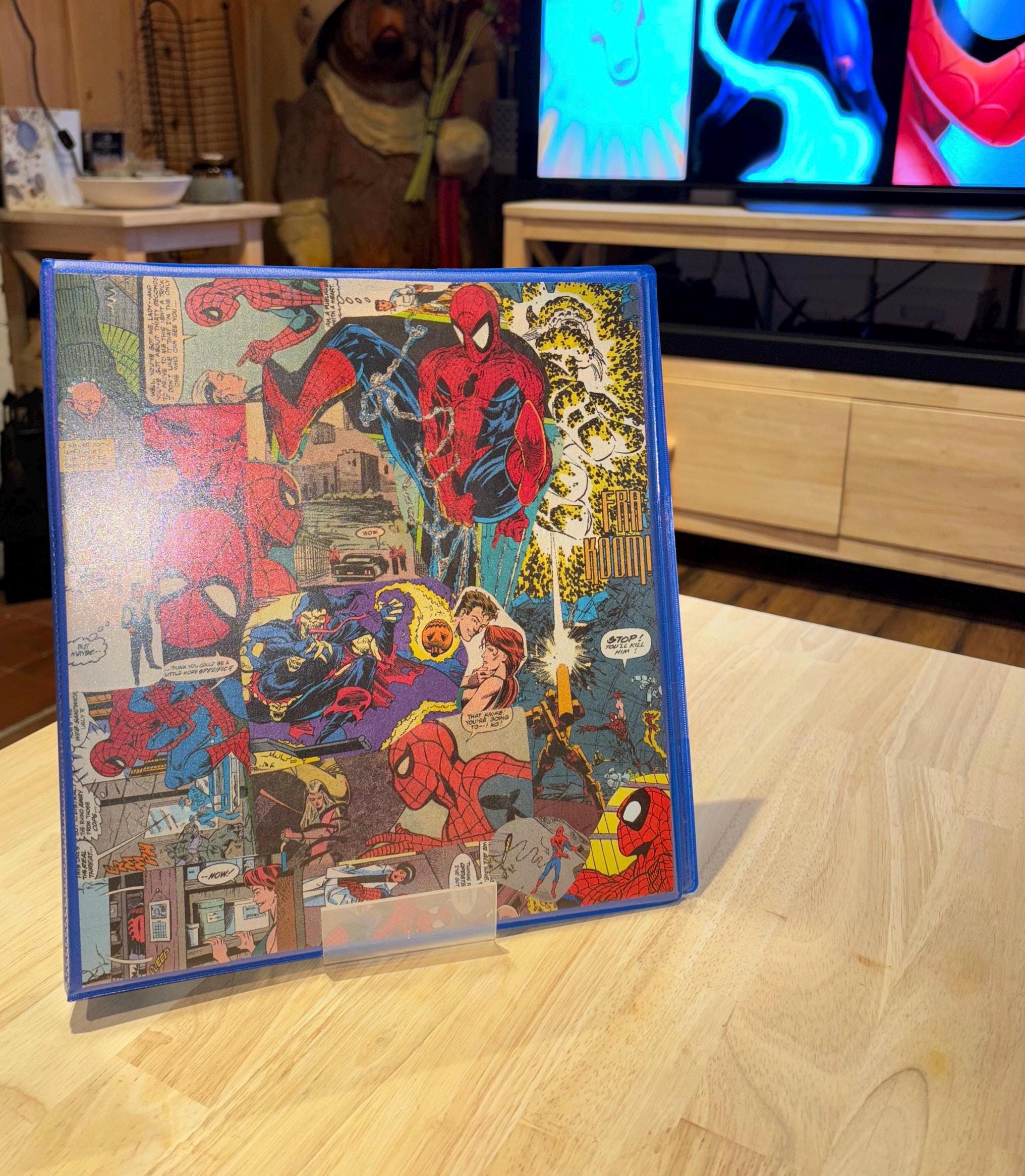 90s Spiderman Binder Real Comic Clippings Heavy Duty 1in - Etsy