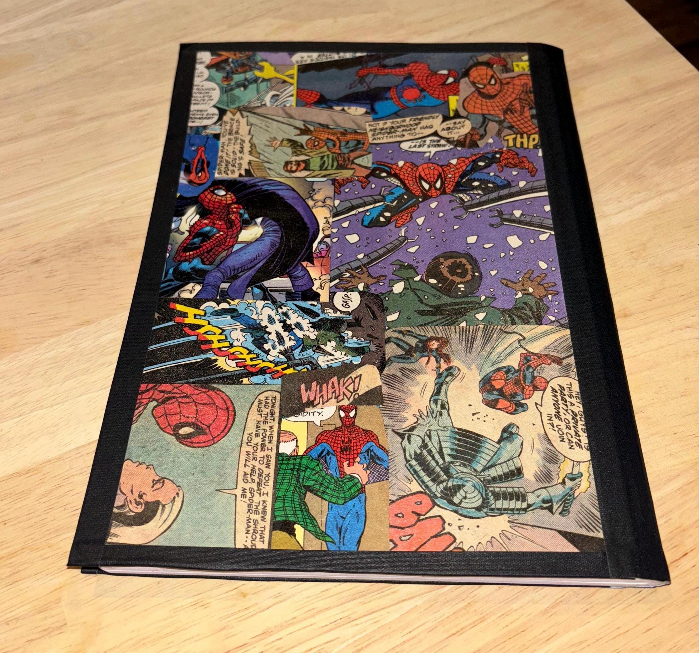 Spiderman Comic Composition Notebook Real Comic Clippings - Etsy