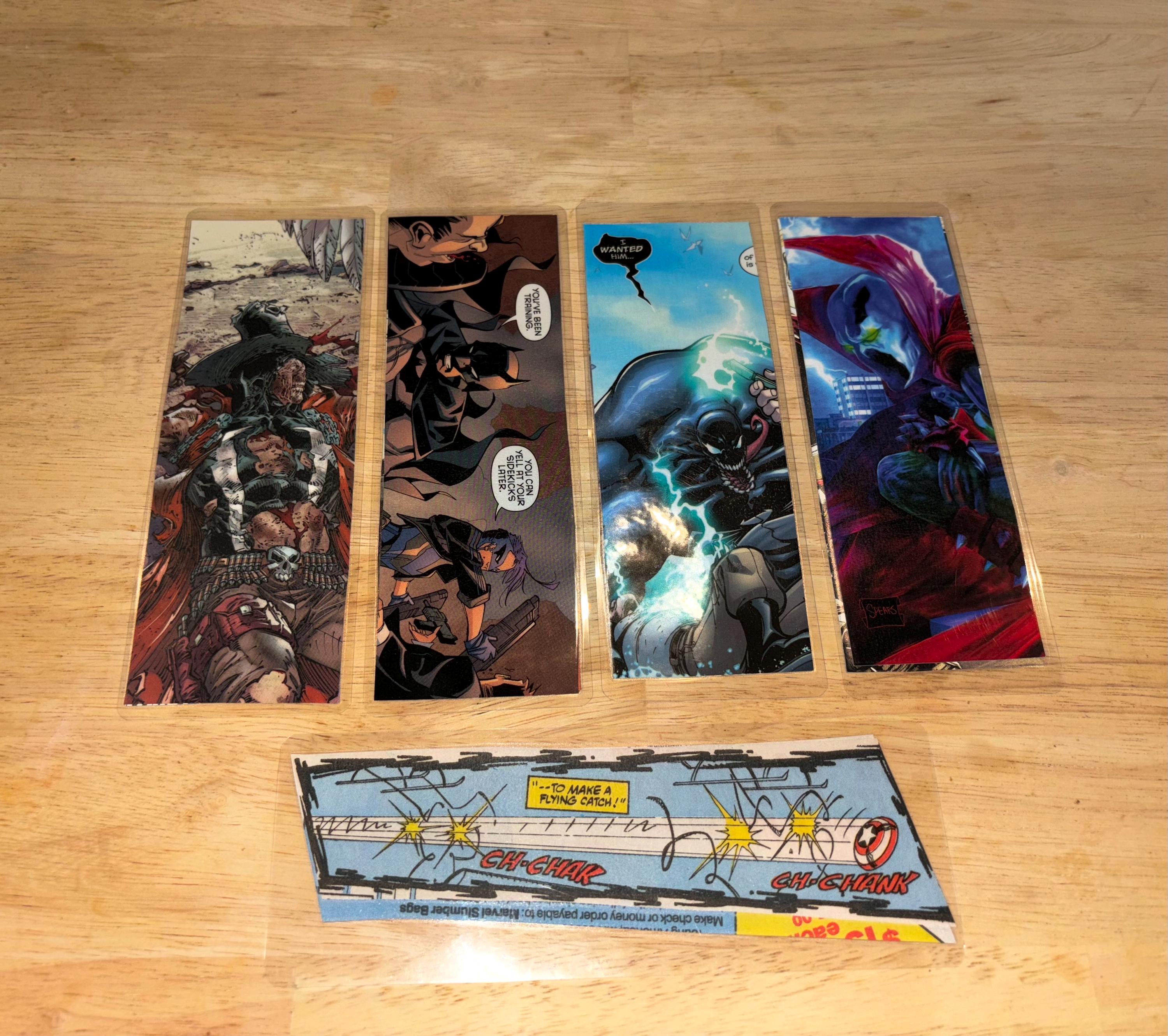 Spawn/batman/venom Comic Bookmarks real Comic Clippings 5PK - Etsy