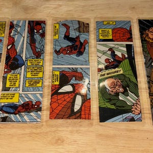 Spiderman X Vulture Bookmarks real Comic Clippings 5PK - Etsy