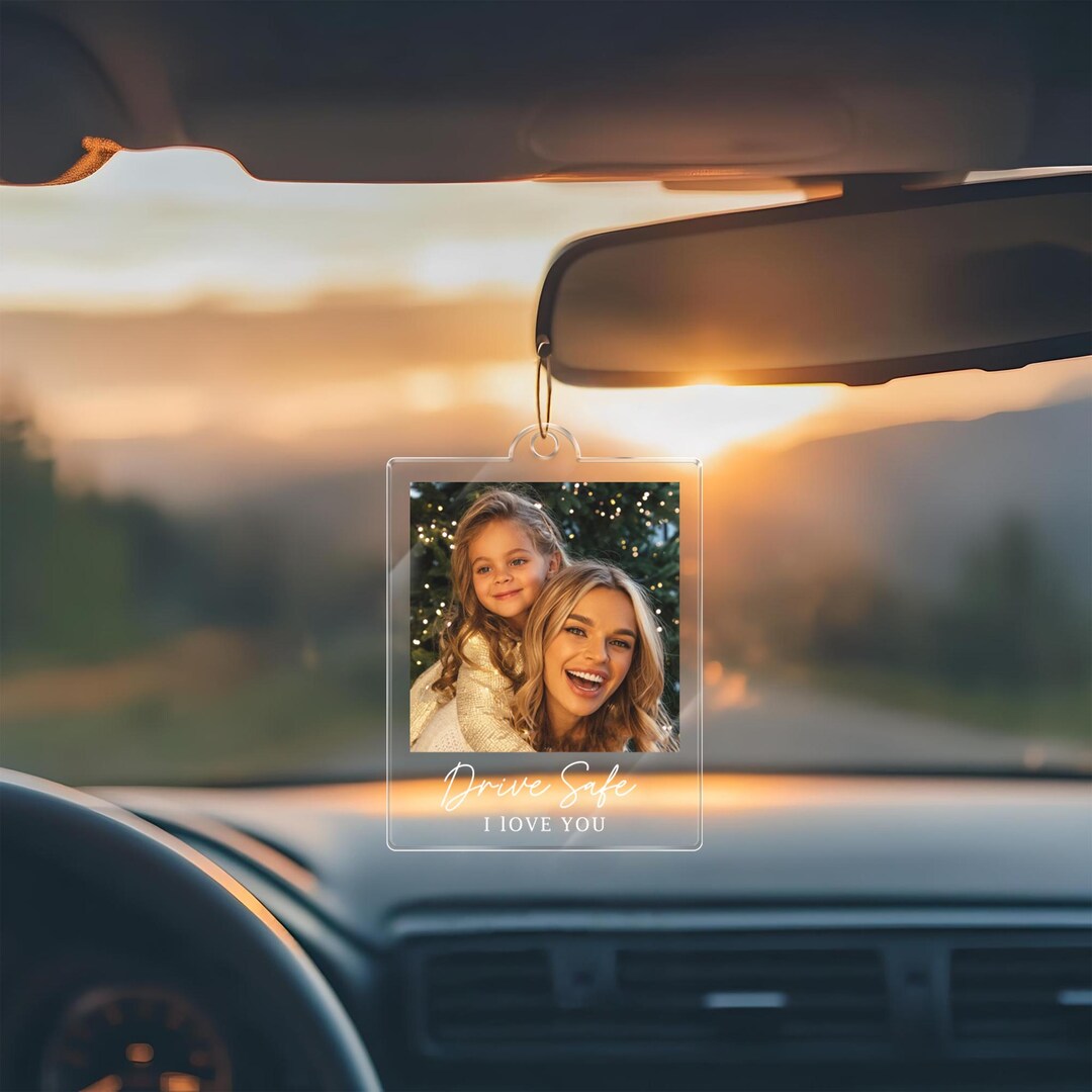 Personalized Photo Car Ornament, Photo Quality,first Car Gift,custom ...