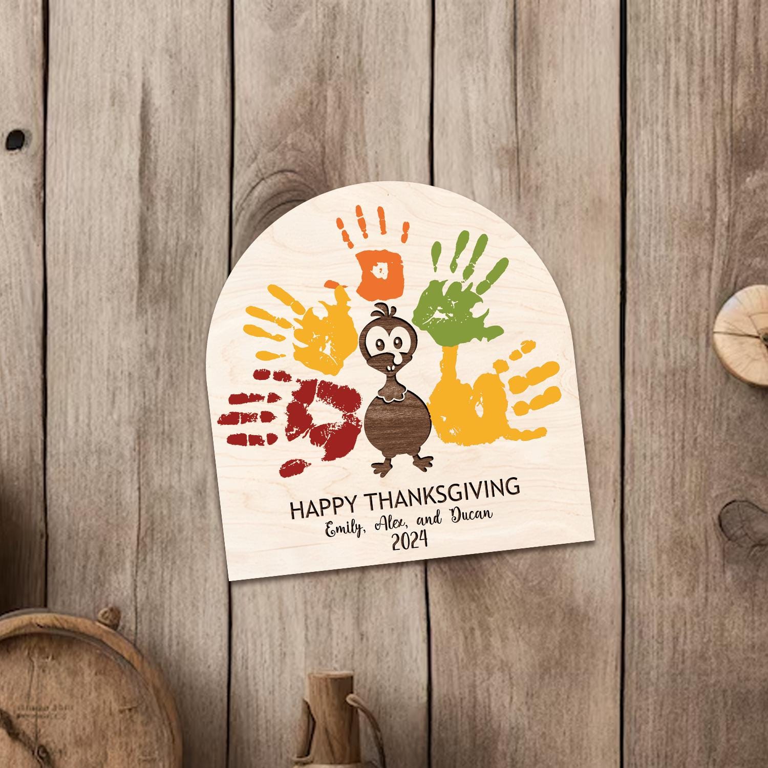 Baby First Thanksgiving Sign, Thanksgiving Hand Print , DIY Handprint ...