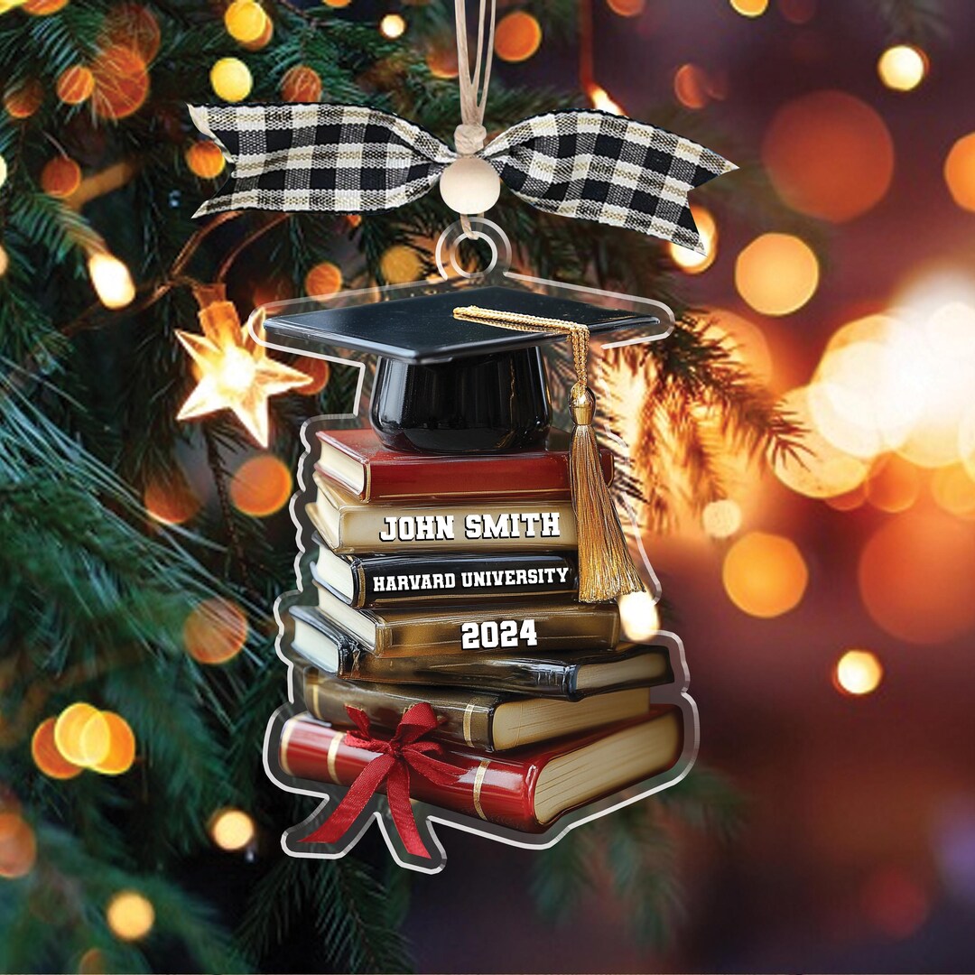 Personalized Graduation Cap Christmas Ornament, Class of 2024 ...