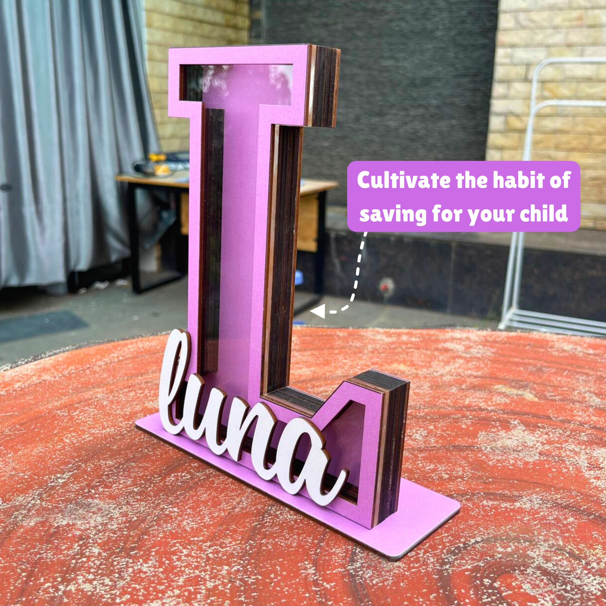 Custom Baby Letter Bank, Coin Bank for Kids With Name, Alphabet Coin ...