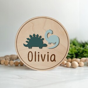 Personalised Dinosaur Name Sign, Dinosaur Door Sign, Children's Name ...