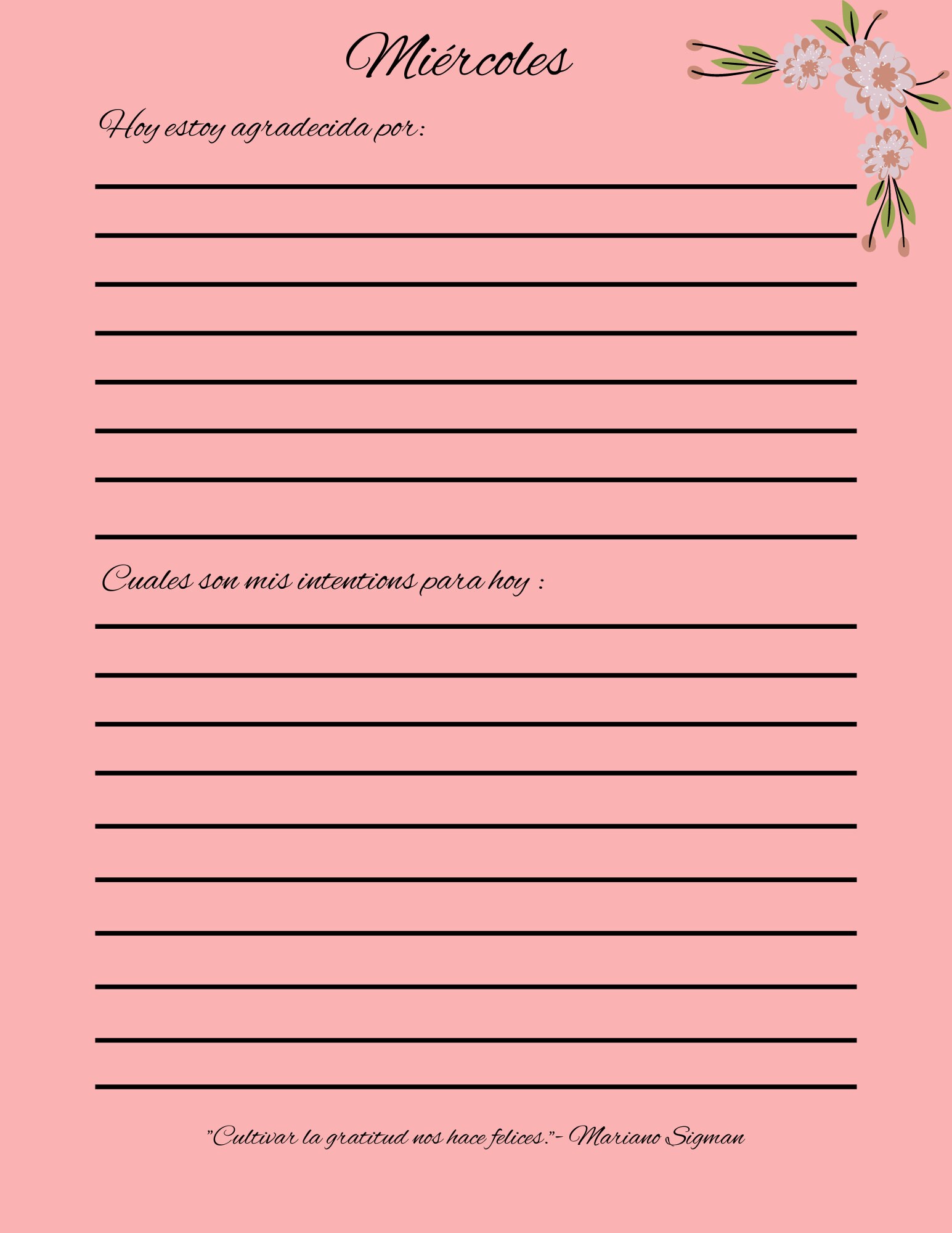 Gratitude Journal in Spanish - Etsy