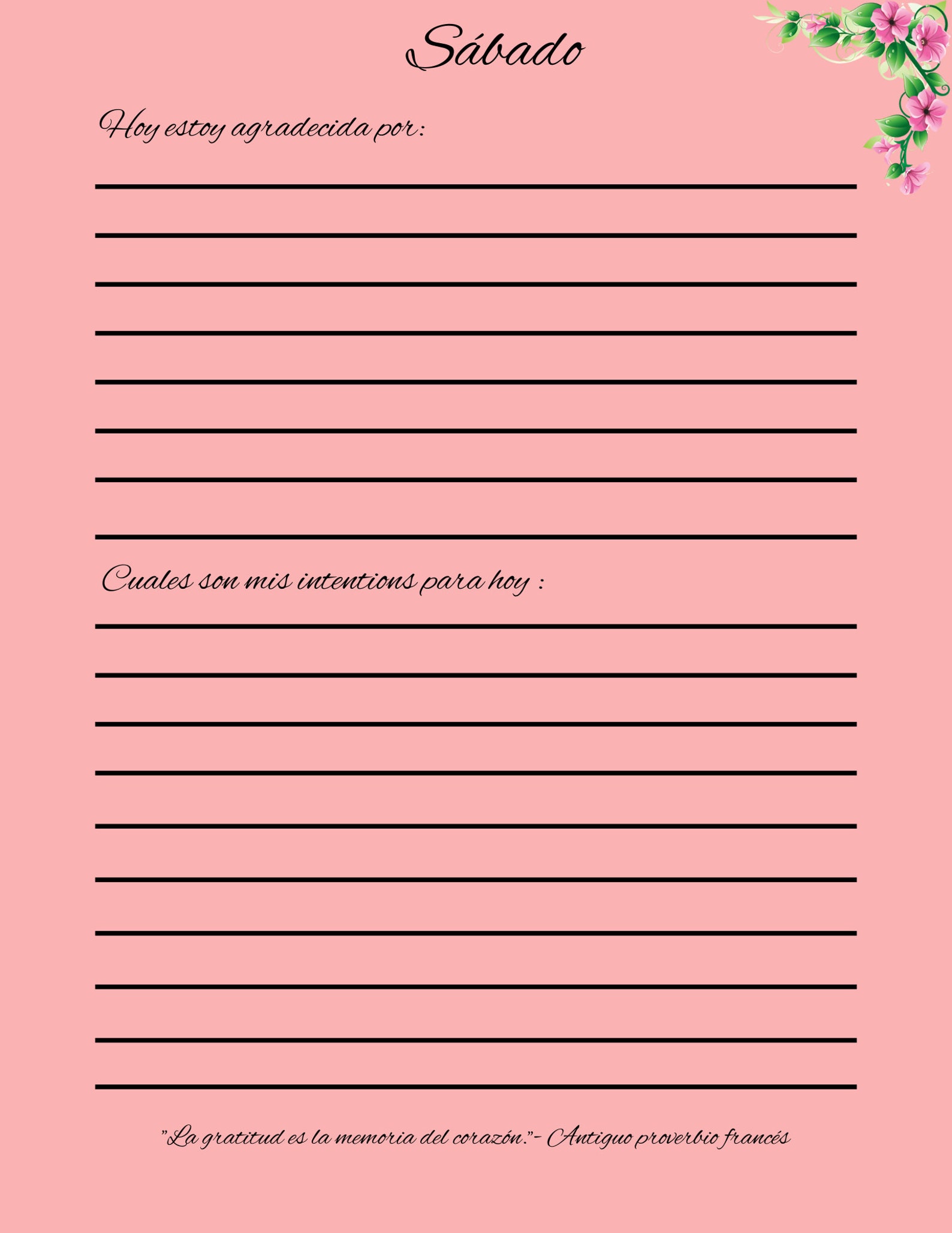 Gratitude Journal in Spanish - Etsy