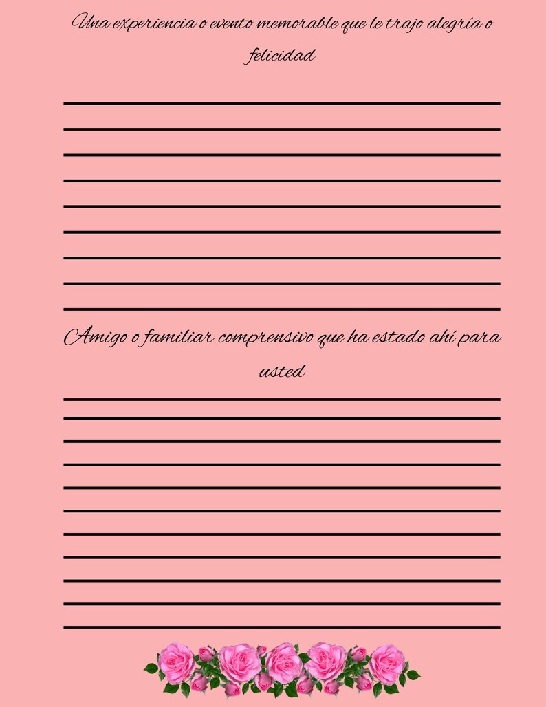 Gratitude Journal in Spanish - Etsy