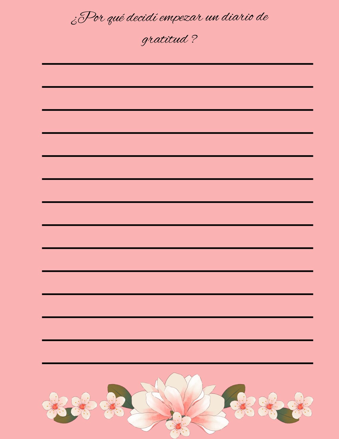 Gratitude Journal in Spanish - Etsy