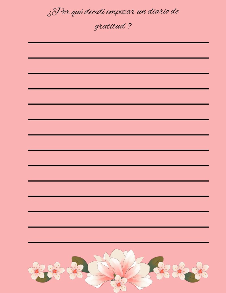 Gratitude Journal in Spanish - Etsy