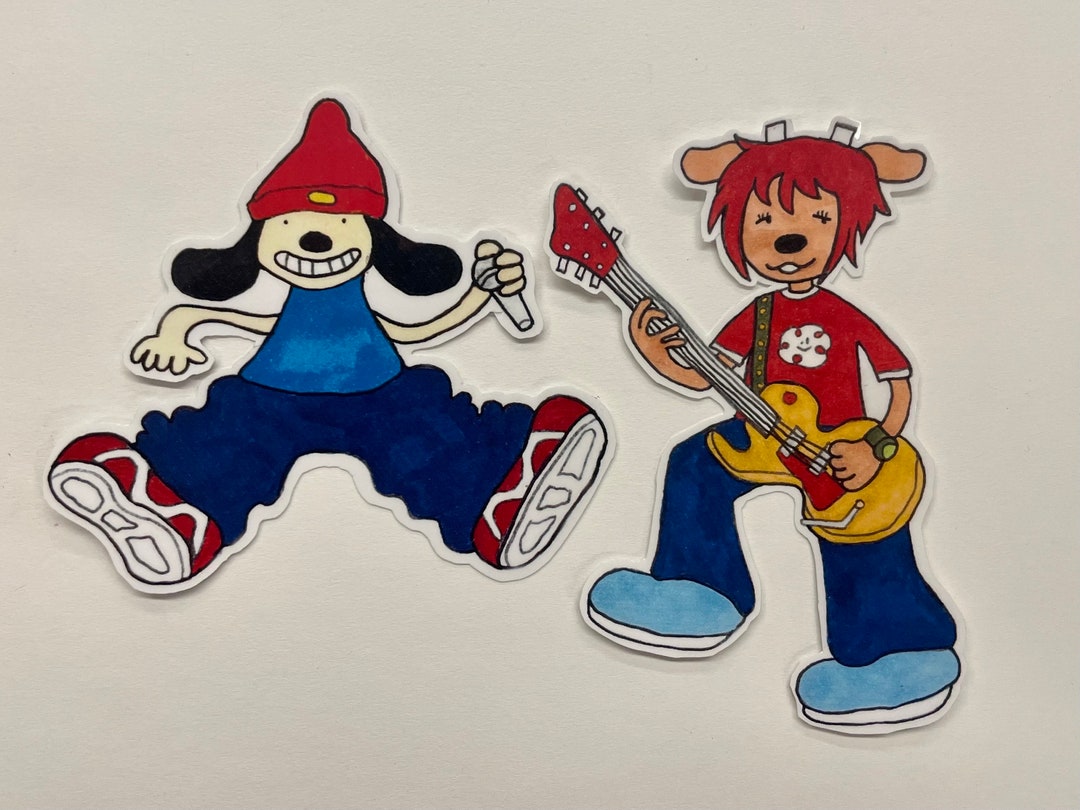 Parappa the Rapper and Um Jammer Lammy Vinyl Stickers - Etsy