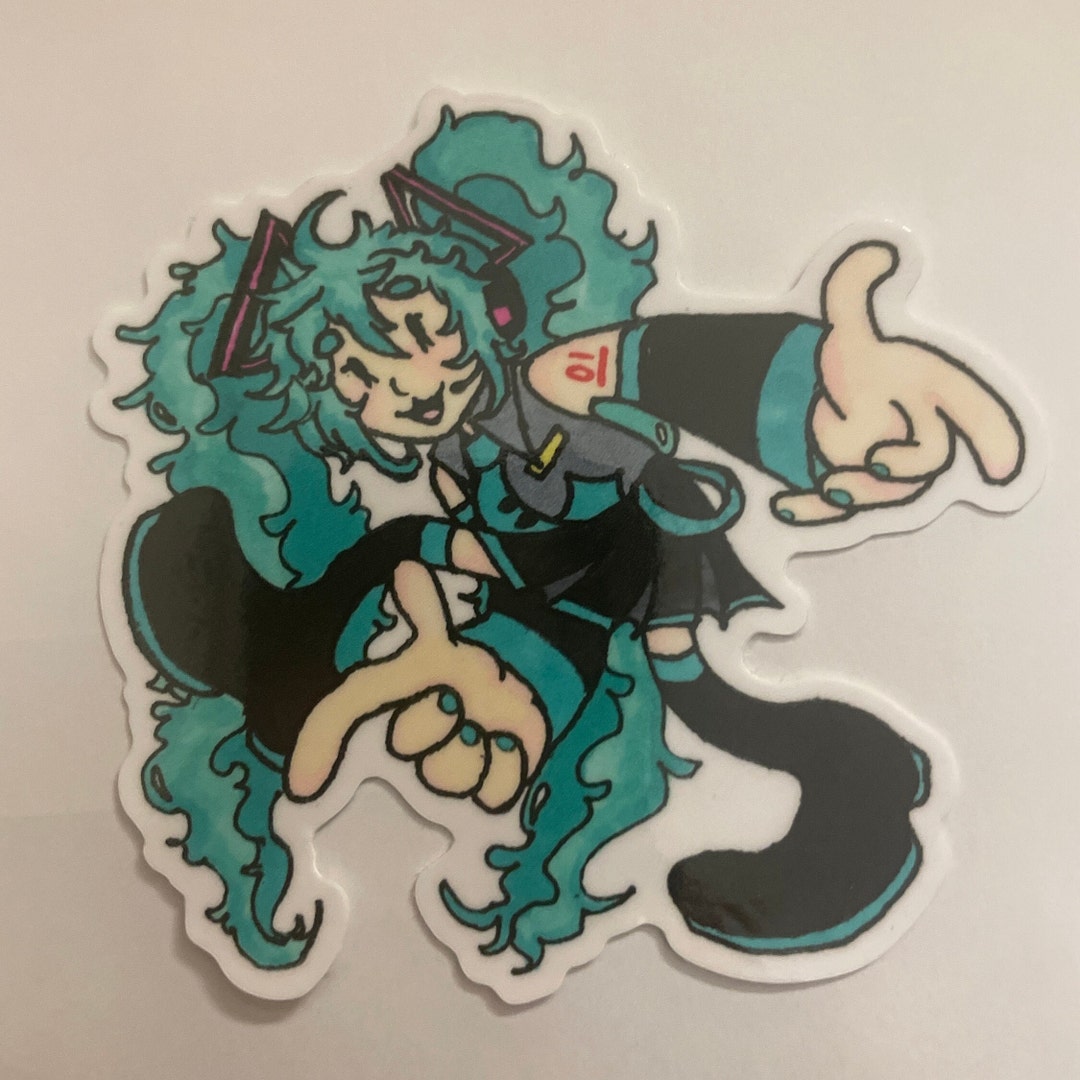 Hatsune Miku Sonic Adventure Pose Sticker - Etsy