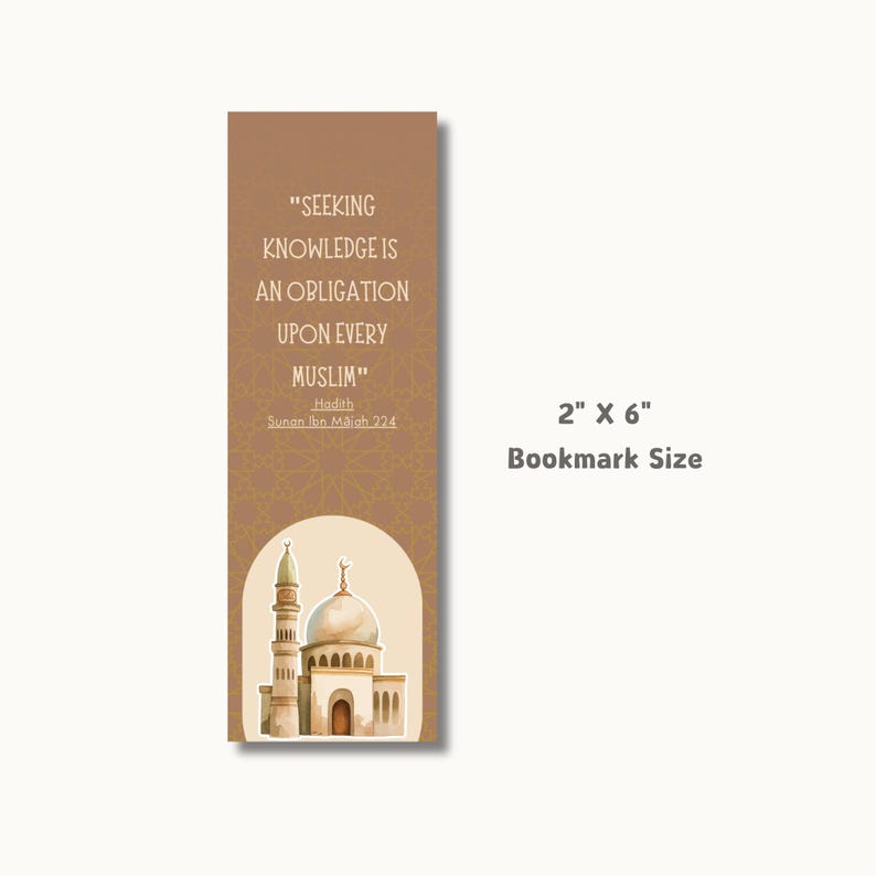 Islamic Quotes Bookmark Set, Muslim Reading List (digital Download) - Etsy