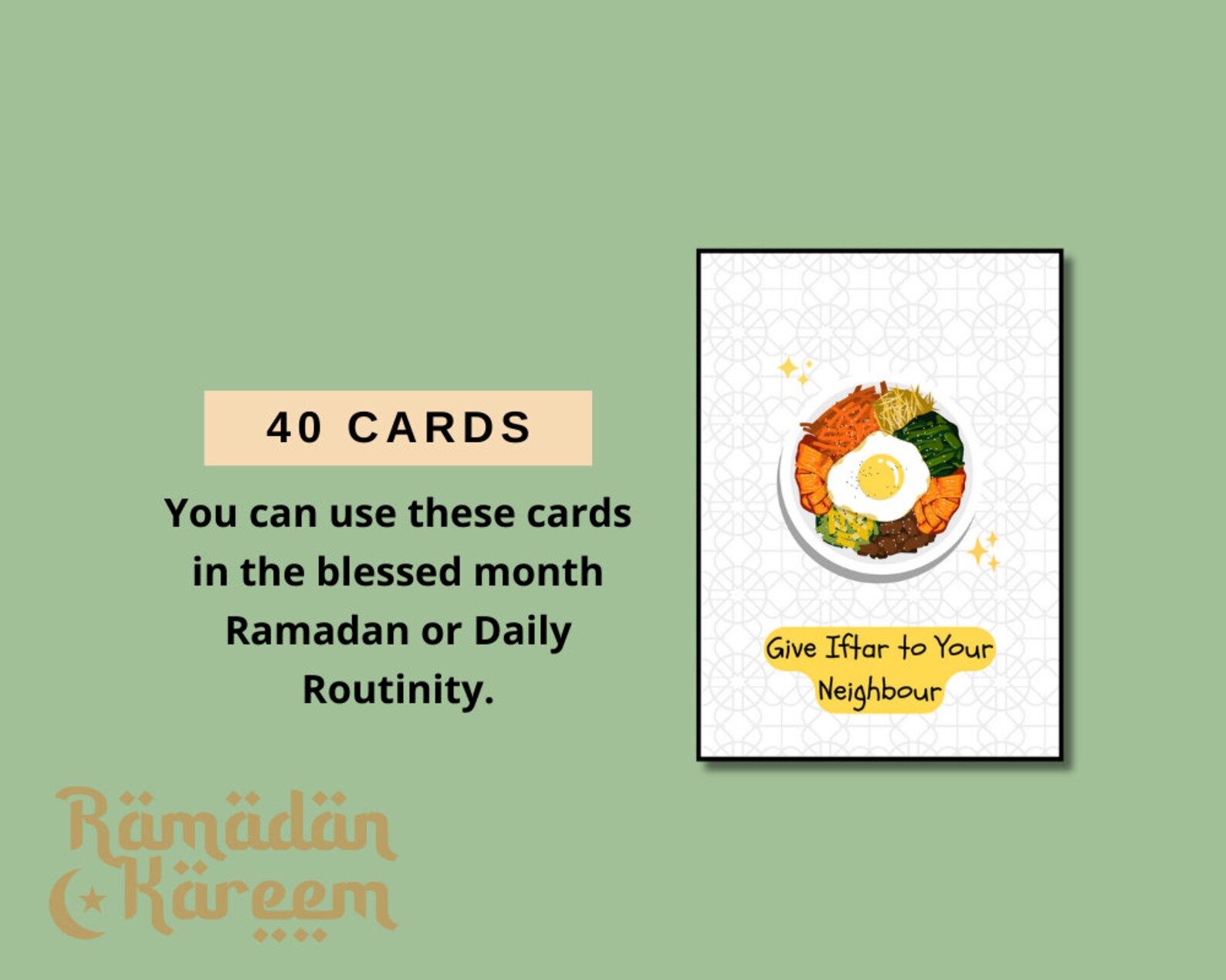 Ramadan Good Deeds Cards for Kids Printable Flash Cards Islamic ...