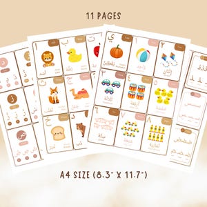 Arabic Alphabet Letters, Islamic Printables Eid Gift, Alphabet Cards ...