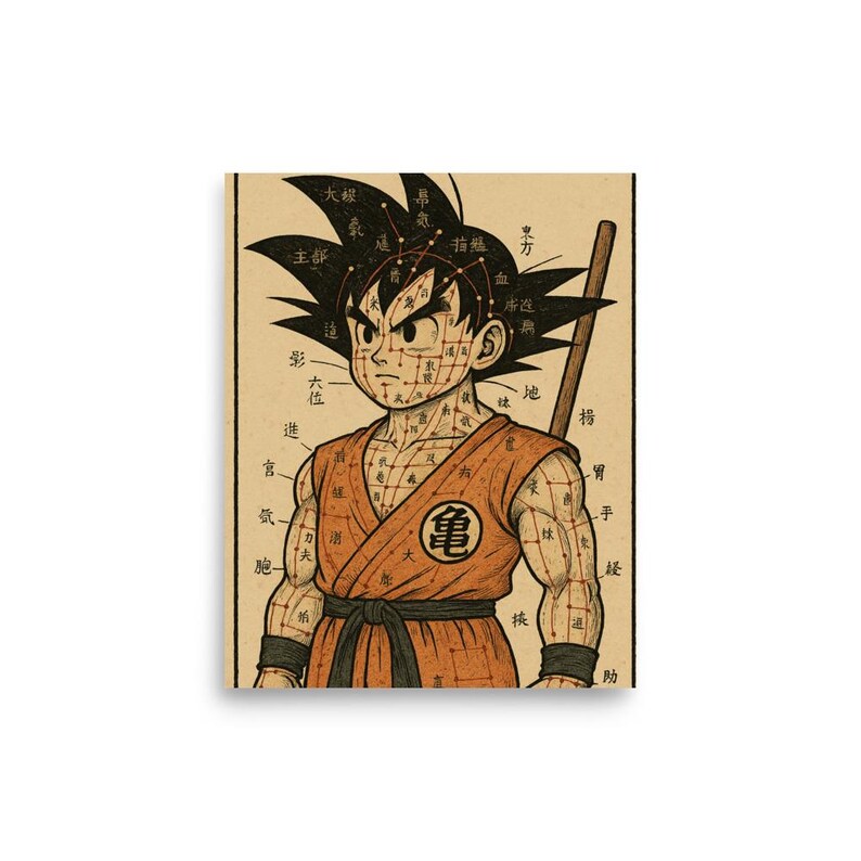 Goku Acupuncture Chart - Etsy