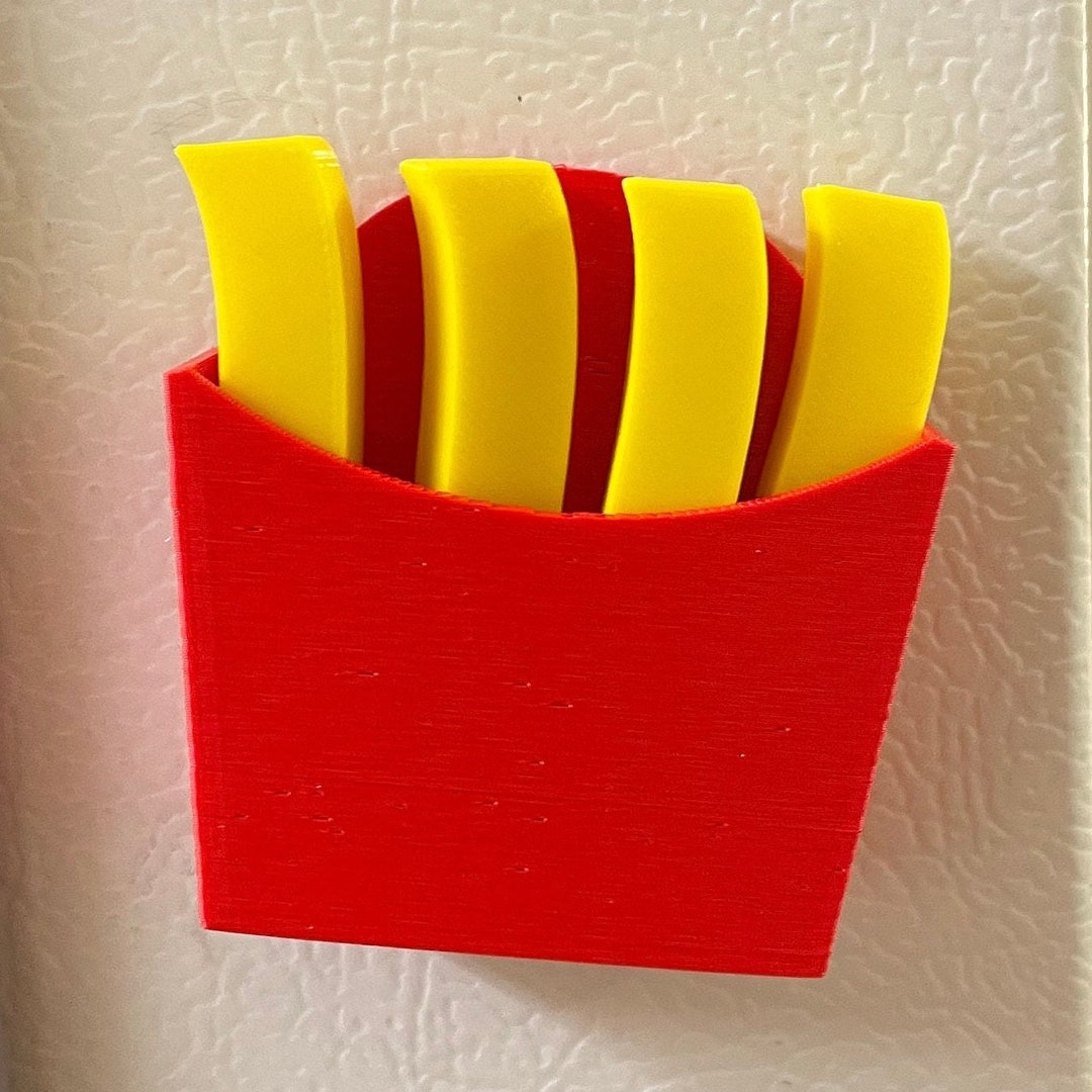 French Fry Fridge Magnet - Fries & Box Are Both Magnetst - Etsy