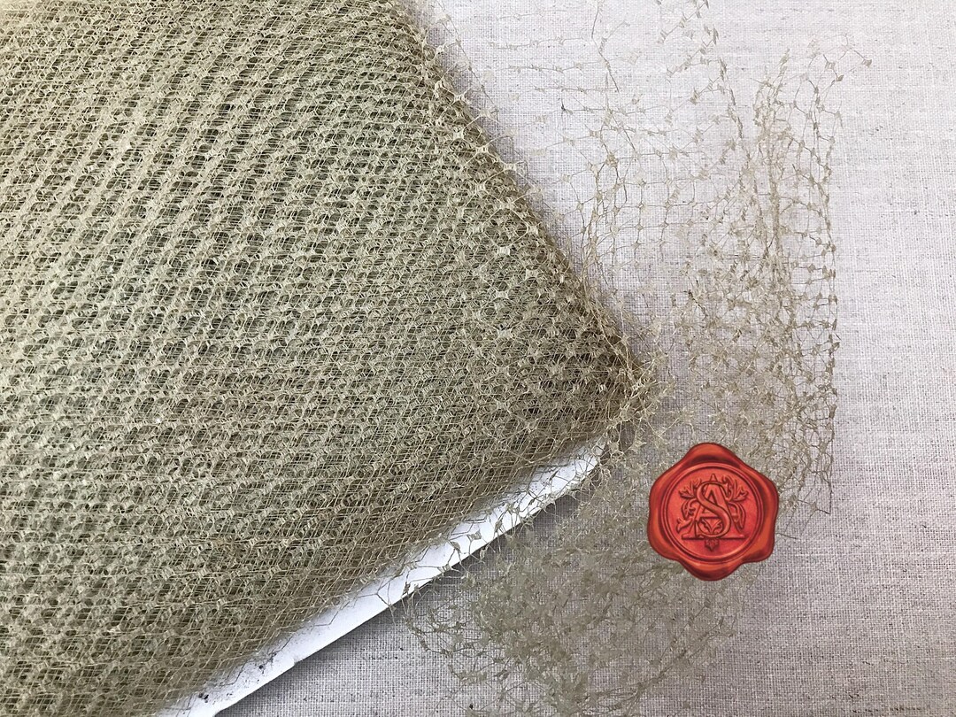Antique Hat Netting, Sage Green, Rayon Millinery Netting, Fine Netting ...