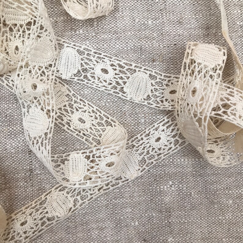 Antique Hand Crocheted Lace, Insert Lace, Antique Lace, Circa 1880-1900 ...