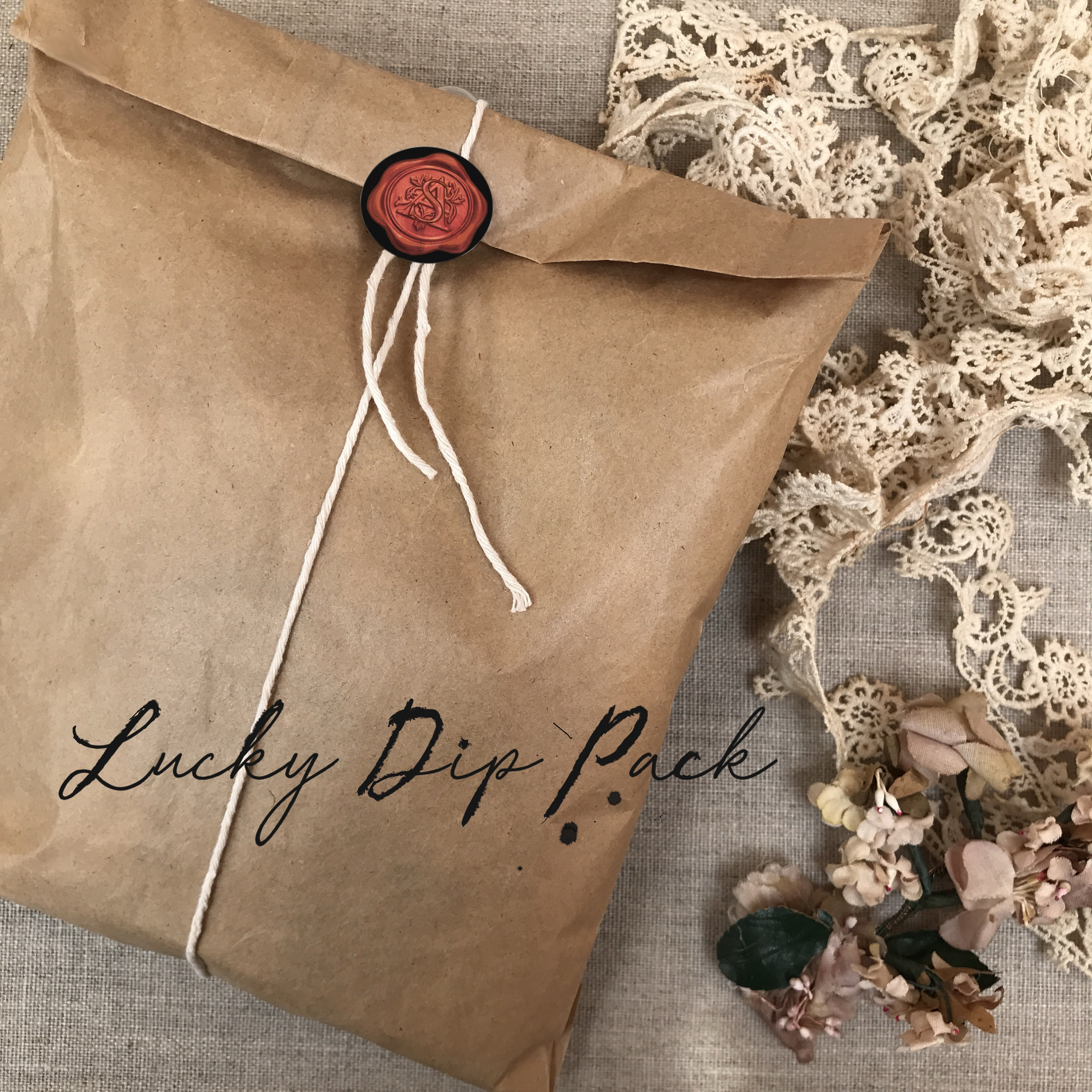 Lucky Dip Vintage Trim Pack Antique Beige & Ivory, Scrap Lace Pack ...