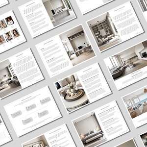 White Minimalist Interior Design Client Welcome Packet Template ...
