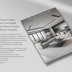 Modern Interior Design Ebook Template Creating Cohesive and Stylish ...