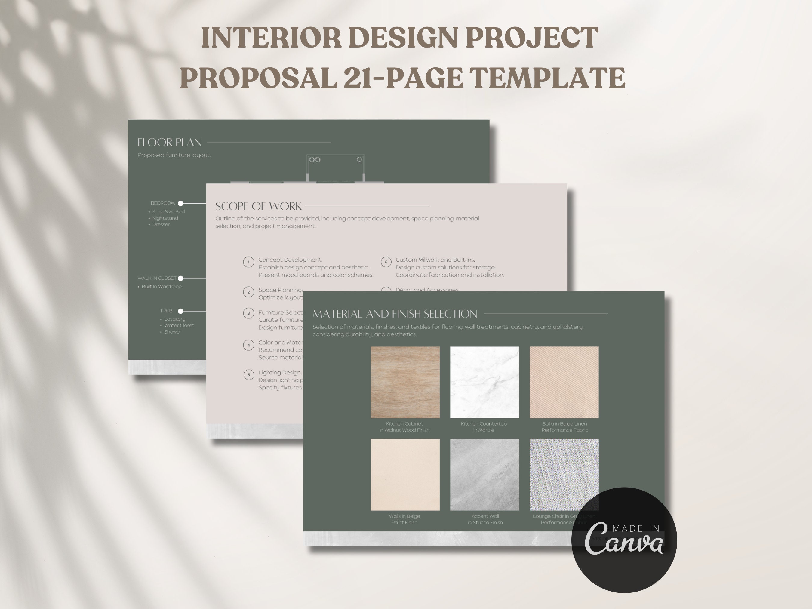 Interior Design Project Proposal Template, Interior Designer Project ...