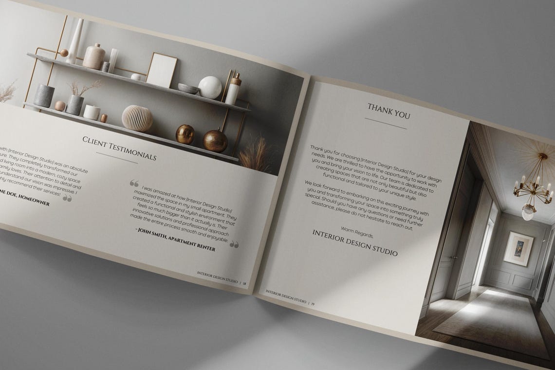 Interior Design Client Welcome Guide Template Interior Design Studio ...