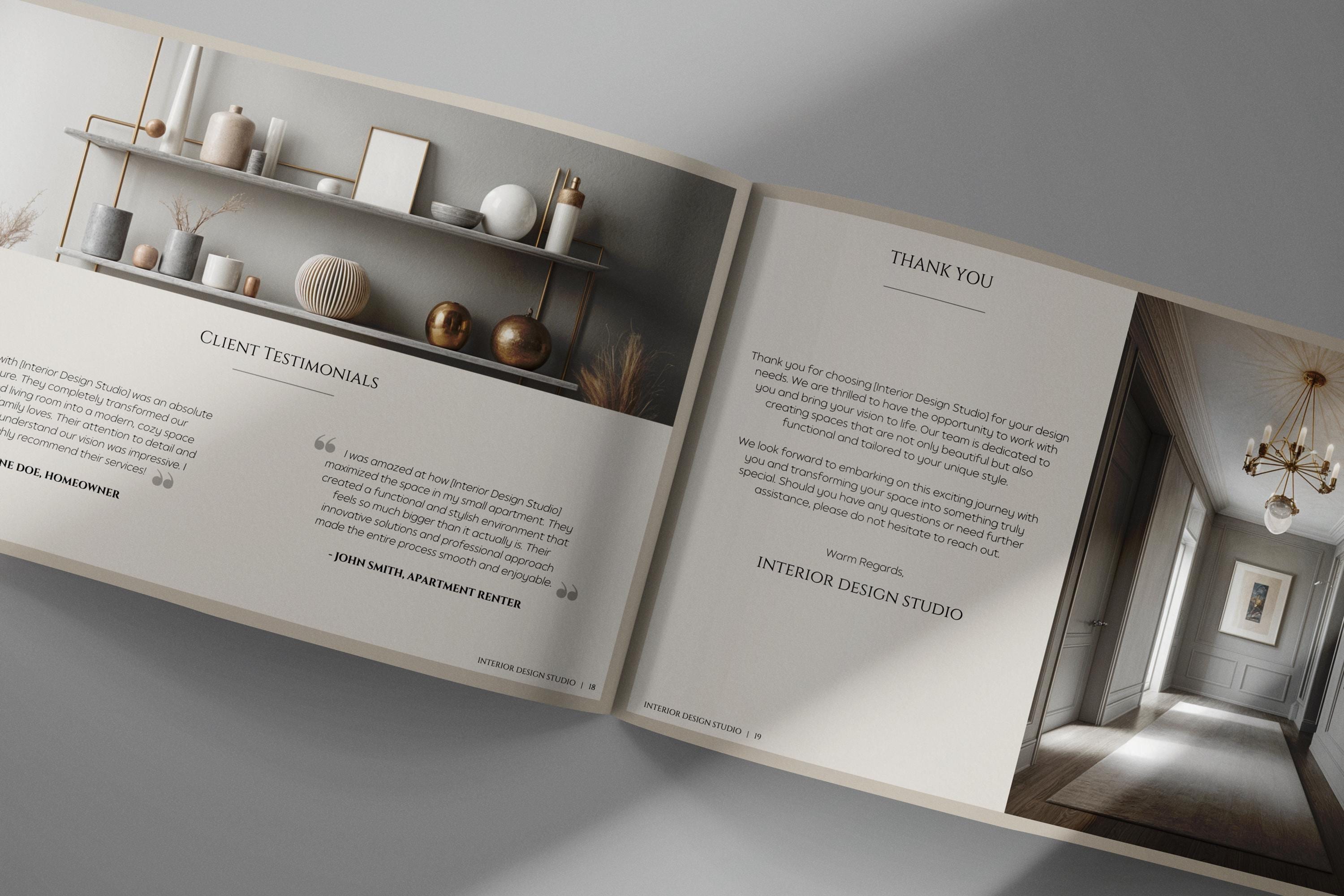 Interior Design Client Welcome Guide Template Interior Design Studio ...