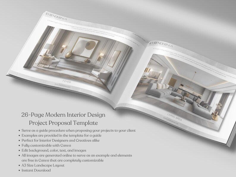 Modern Interior Design Project Proposal Template Design Project ...