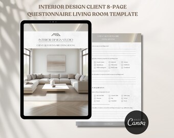Interior Design Client Questionnaire Kitchen Template Client Onboarding ...