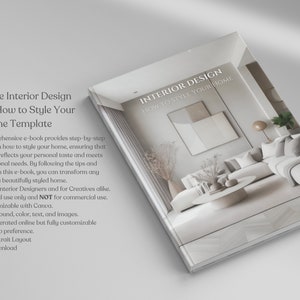 Interior Design Ebook Template How to Style Your Home Guide Home Design ...