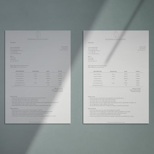 Interior Design Client Invoice Template, Design Project Management ...