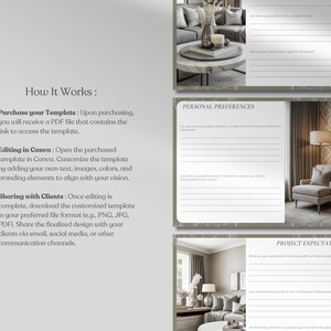 Modern Green Interior Design Client Consultation Guide Template Client ...